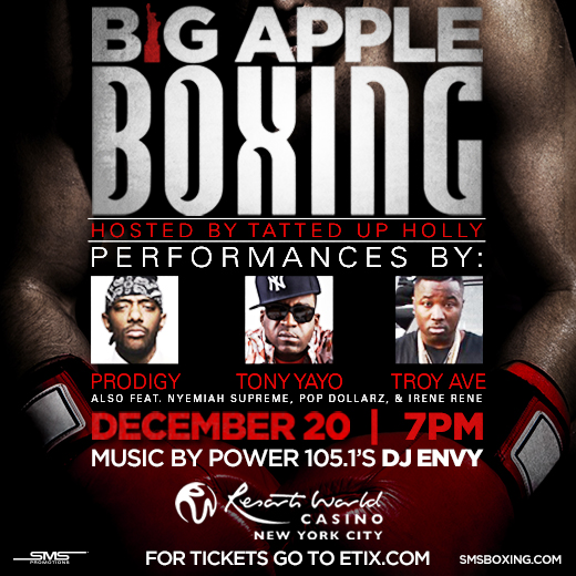 Official Weights for Big Apple Boxing at Resorts World Casino