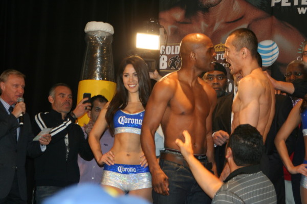 Photo Gallery: Bernard Hopkins vs. Beibut Shumenov Weigh In Photo Gallery: Bernard Hopkins vs. Beibut Shumenov Weigh In