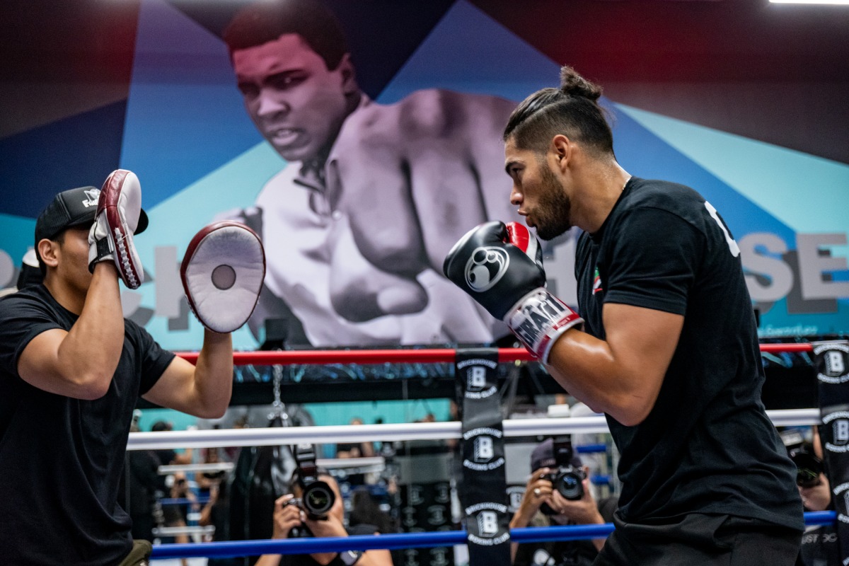 'Zurdo' Ramirez, 'Jojo' Diaz & Seniesa Estrada Media Workout Quotes Photos